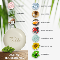 Truly Clear Acne Bar - 1-Step Cleanser for Breakout-Prone Skin