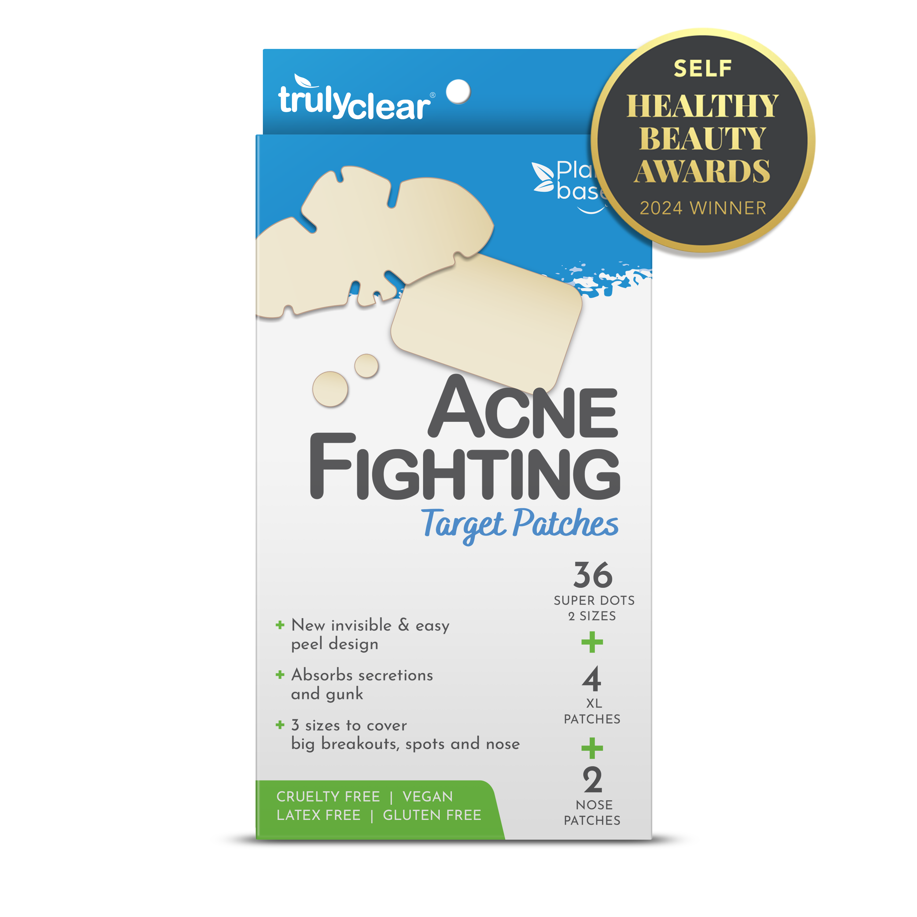 Hydrocolloid Target Patches — Nose, Large Zones & Spots (42 Count ...