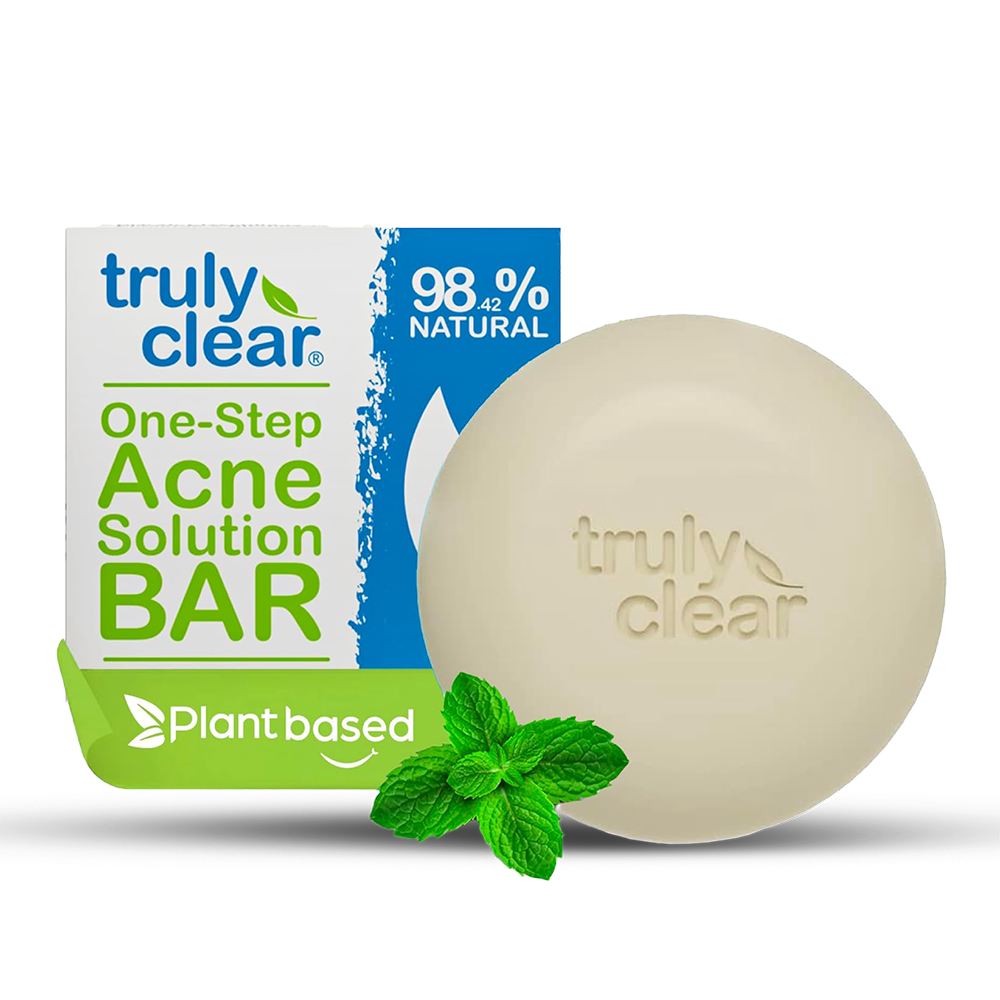 Truly Clear Acne Bar for Face & Body | 1-Step Plant-Based | Vegan